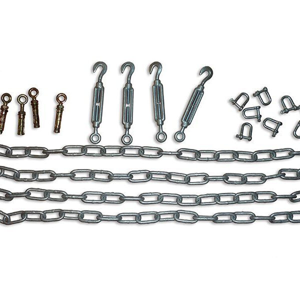 Caravan Complete Chain Down Kit For Concrete Base - Leisure Parts 4U